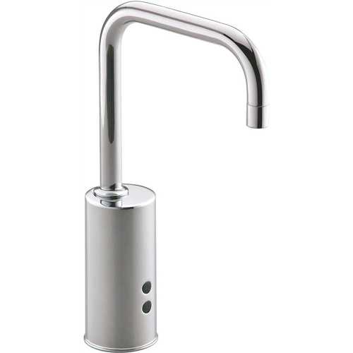 Kohler K-13472-CP Geometric Commercial Battery-Powered Single Hole ...