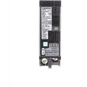 Siemens Q120DFN 20 Amp 1-Pole QFGA2N AFCI/GFCI 10kA Breaker