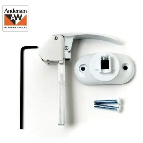 Brixwell 750-40198 White Interior Handle Latch for 1/2 & 3/4 Partial ...