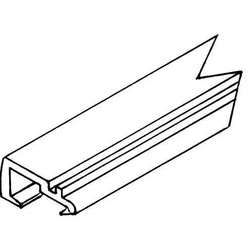 Brixwell 900-12029w-6ft-XCP10 Vinyl Glazing Bead White dual Durometer ...