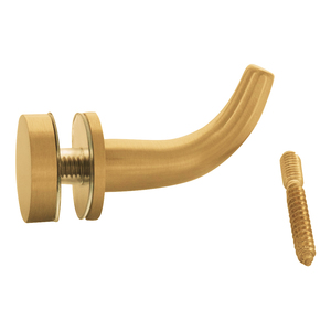 CRL DRH1BR Polished Brass Designer Robe Hook