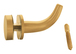 CRL DRH1BR Polished Brass Designer Robe Hook