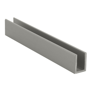 CRL ALUM-SDCD516BN-VCP-1 Brushed Nickel 5/16" Single Aluminum U-Channel
