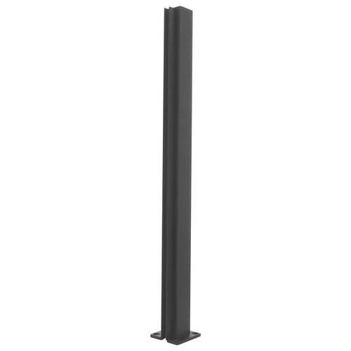 CRL D990BL18C Matte Black 18" Center Design Series Partition Post
