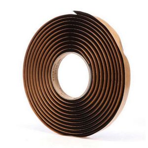 3M 08625 08625 Round Ribbon Sealer, 1/8 in x 30 ft Roll, Solid, Tan