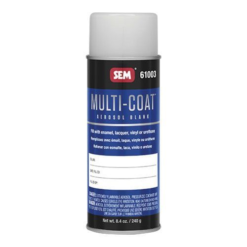 SEM 61003 Aerosol Blank, 16 oz, Use With: Enamel, Lacquer, Vinyl Resin