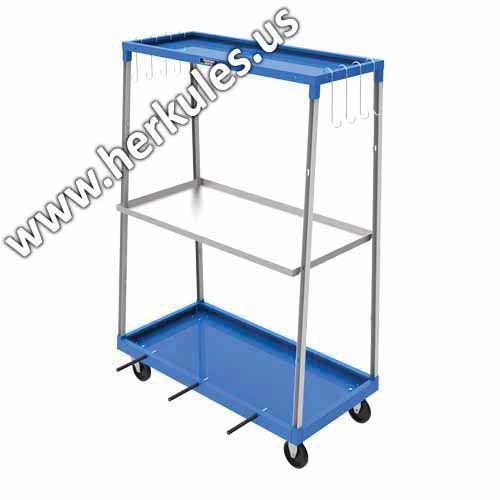 herkules PM2 PM2 Mobile Parts Cart, 48 in L x 22 in W x 68 in H, 600 lb ...