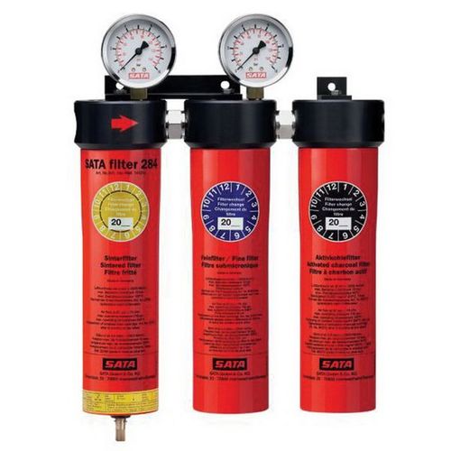 SATA 189290 200 Series Triple Stage Inline Filter, 1/2 in, 72 cfm, 5 ...