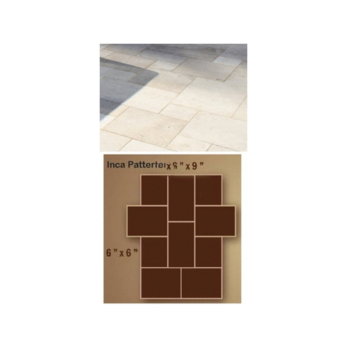 Inca Stone 20239 1" 6x6 6x9 Cremino Inca Pattern Paver