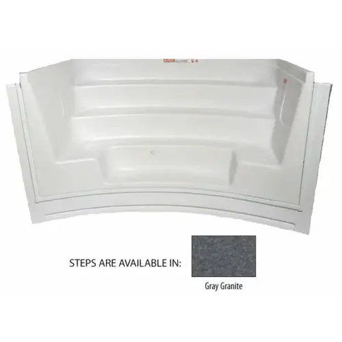 Latham Pool Products STP8CDGG1 Af Step Only Granite Step 8' 4trd Cntlvr ...