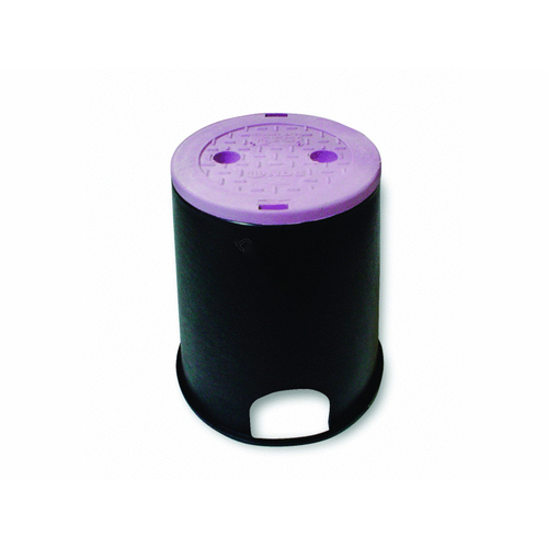 NDS 107PBCR Nds 6" Round Purple Box Purple Lid