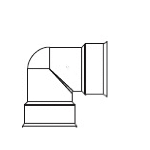 ADVANCED DRAINAGE SYSTEMS 0499ST 4" 90 N-12 Dual Wall Soil-tight Elbow