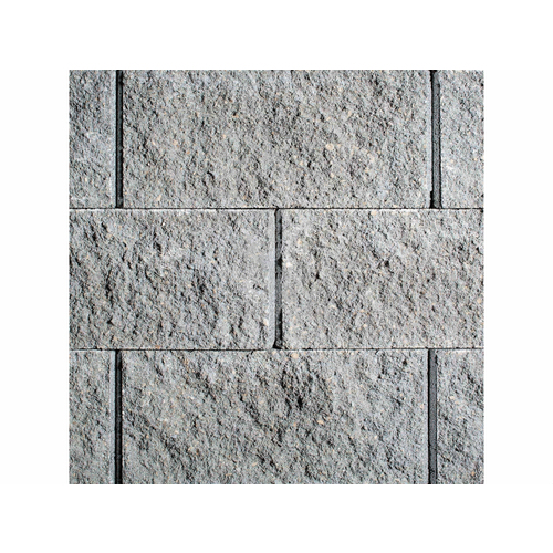 OLDCASTLE ARCHITECTURAL 16054637 8" X 18" X 12" Gray Beveled Face ...