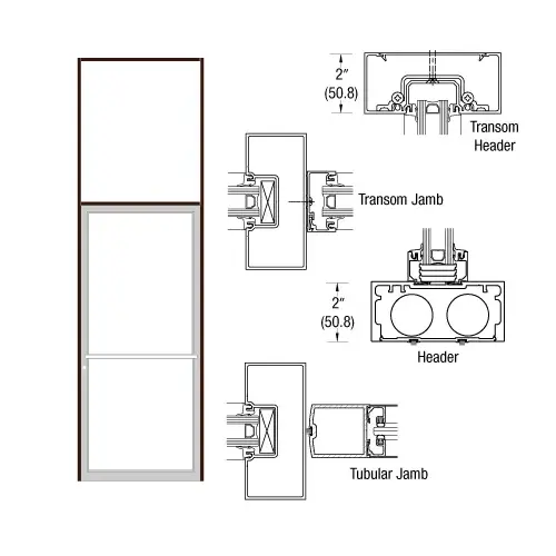 CRL-U.S. Aluminum FR9172236 Bronze Black Anodized 40" x 126" 451 Series ...