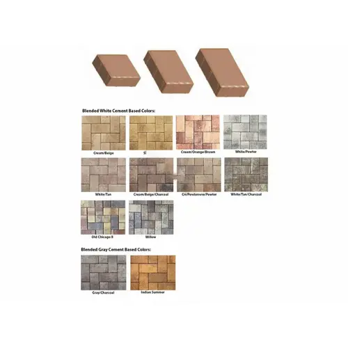 FLAGSTONE PAVERS LLC 43060060100 3 Piece 60mm Traverstone Paver Cream ...
