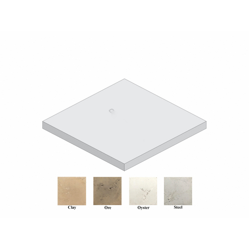 FIRE ROCK PRODUCTS 03T10018S18SST 18"x18"x1" Steel Square Edge Paver ...