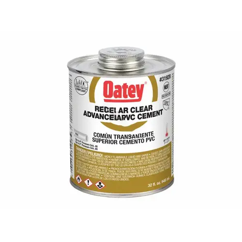 Oatey Supply Chain Services Inc 31928 Qt Regular Clear Advanced Pvc ...
