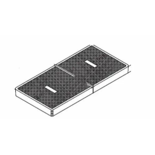 OLDCASTLE INFRASTRUCTURE 1007470 B44d2 Concrete Lid 2pc Blank No Mark ...