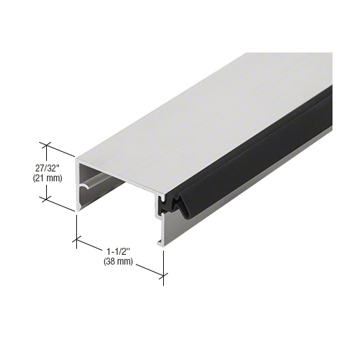 CRL-U.S. Aluminum BR34611 Door Stop, Clear Anodized Class 1, 21'-2" Buy Now
