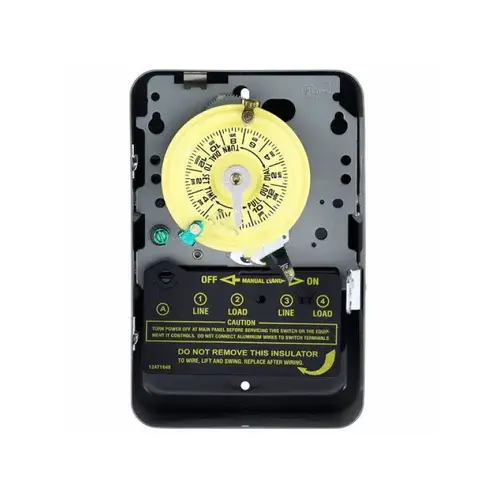 Intermatic T104 24-hour Dpst Mechanical Time Switch W/ Metal Enclosure ...