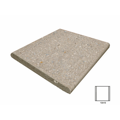 Artistic Pavers 2SBCSLCF12 12x12 2-sided Cafe Bullnose Shellock Coping