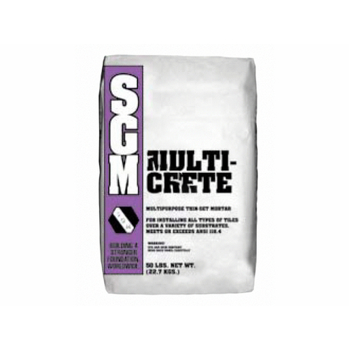 Southern Grouts & Mortars UWAK103 50 Lb White Multi-crete Thin-set Mortar