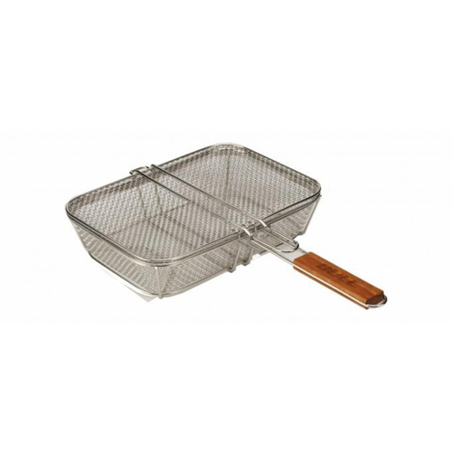 Bull Outdoor Products 24212 Stainless Steel Wire Mesh Shaker Basket W/ Lid