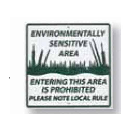 STANDARD GOLF COMPANY 10341 12" X 12" Environmentally Sensitive Area ...