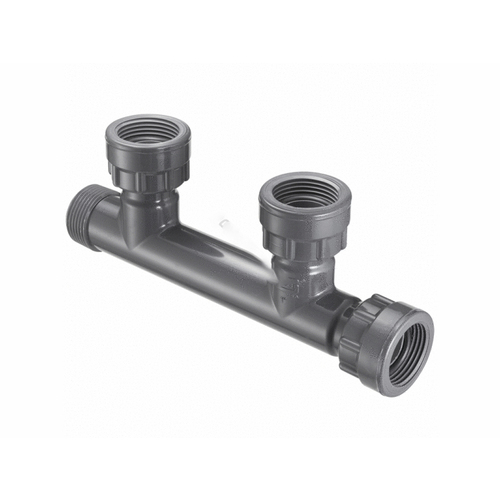 SPEARS MANUFACTURING CO. MA0101-010-2 1" 2-port Manifold Tee Swvl X ...