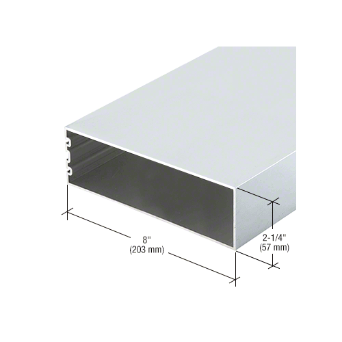 CRL-U.S. Aluminum TW81099 8" Structural Silicone Glazed Vertical ...