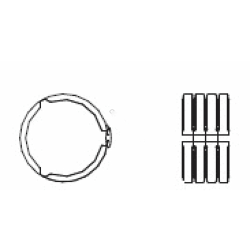 ADVANCED DRAINAGE SYSTEMS 1266AA 12" N-12 Dual Wall Split Band Coupler