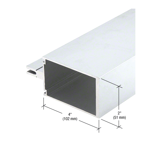 CRL-U.S. Aluminum CW23499 4" Heavy Wall Vertical Mullion for Shear ...