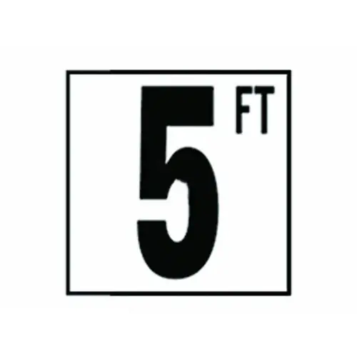 Custom Mosaics DM82-2050 8"x8" Non-skid 5 Ft Depth Marker Buy Now