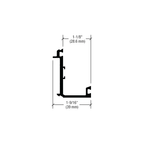 CRL-U.S. Aluminum CW27352 White KYNAR Paint Perimeter Pressure Bar - 24 ...
