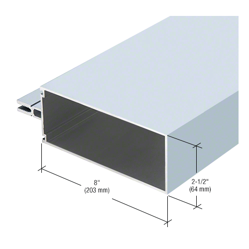 CRL-U.S. Aluminum CW90899 8" Vertical/Horizontal Mullion, Mill - 24'-2 ...