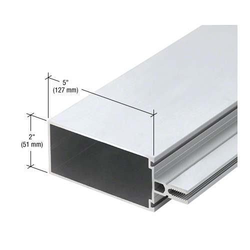 CRL-U.S. Aluminum CW20599 Mill 5" Vertical/Horizontal Mullion for Shear ...