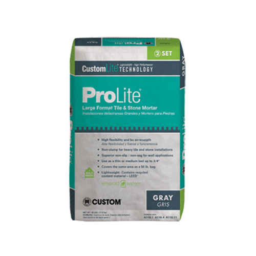 Custom Building Products PLMG30 30# Gry Prolite Non Sag Tile & Stone Mortar
