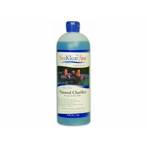 BIOLAB INC 90403SKR Spa Natural Clarifier; 1 Qt Bottle, 12/case Blue ...