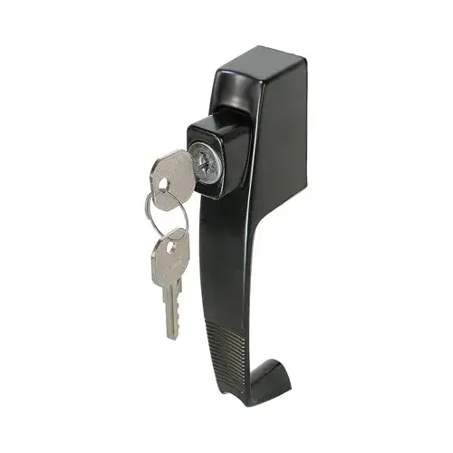 CRL K5090 Black Screen and Storm Door Keyed Push Button Latch with Tie ...