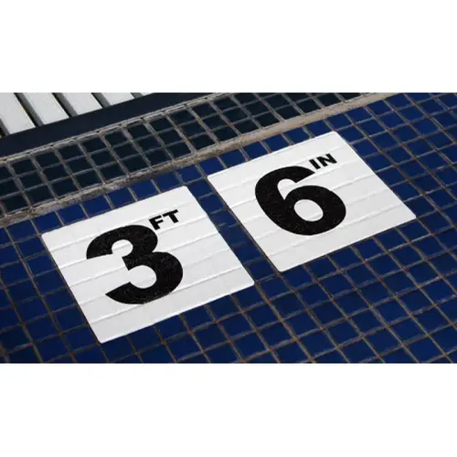 FLOOR SIGNAGE LLC 9291266CG-IN 9291266cg In Water Depth Sign Buy Now