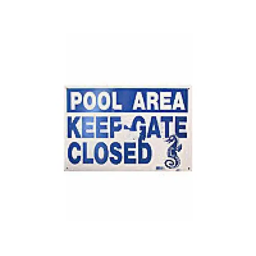 Nassco SW-7 12" X 18" Horizontal Keep Gate Closed Sign Buy Now