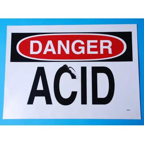 NATIONAL MARKER COMPANY D5RB Osha Danger Acid Sign Buy Now
