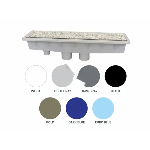 A&A Manufacturing 289101 White Pebble Top Avsc Dual Suction Channel ...