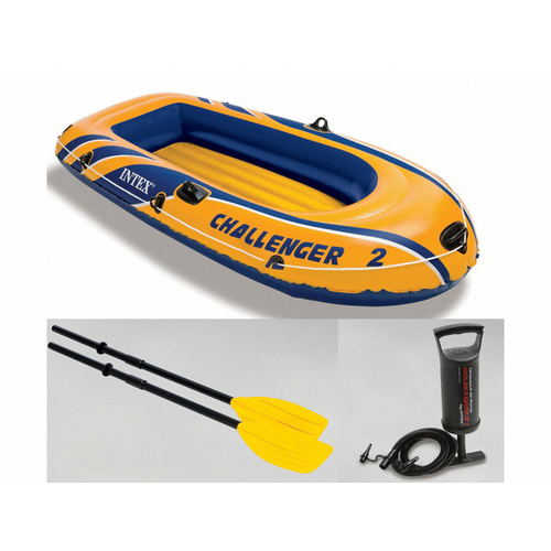 INTEX RECREATION CORPORATION 68367EP Challenger 2 Boat Set W/ 48 ...