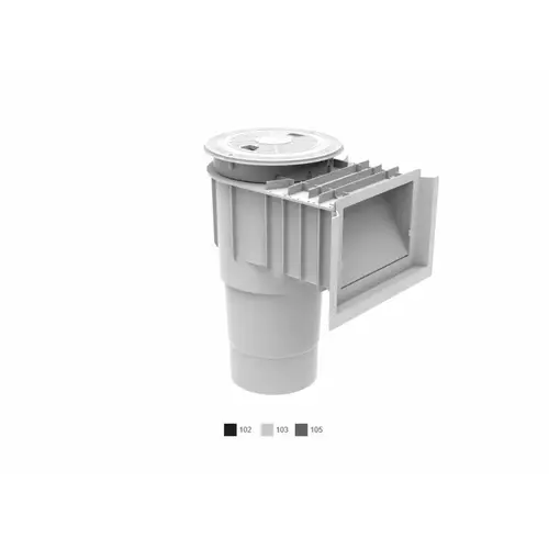 AQUASTAR POOL PRODUCTS INC SKR102-OZ White/tan Lid Flowstar Skimmer ...