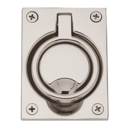 Baldwin 0395140 Flush Ring Pull Bright Nickel Finish Buy Now