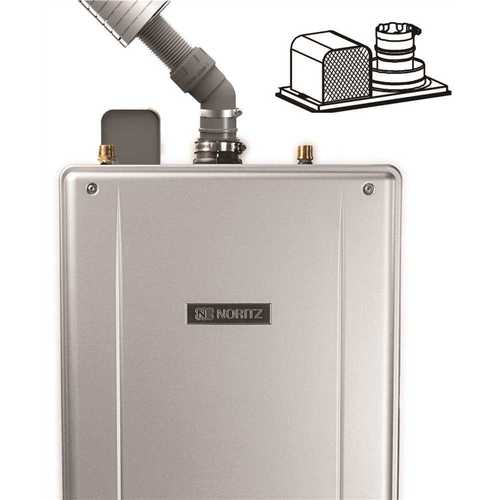Noritz EZ2-CK 2 in. Stainless Steel Flex Vent Kit for Tankless Water ...