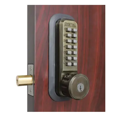 Lockey 2210DCKO-AB Mechanical Keyless Combination Deadbolt Lock Double ...