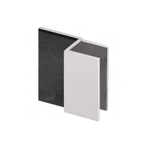 CRL DSSQ1SC Satin Chrome Square Style Frameless Shower Door Stop