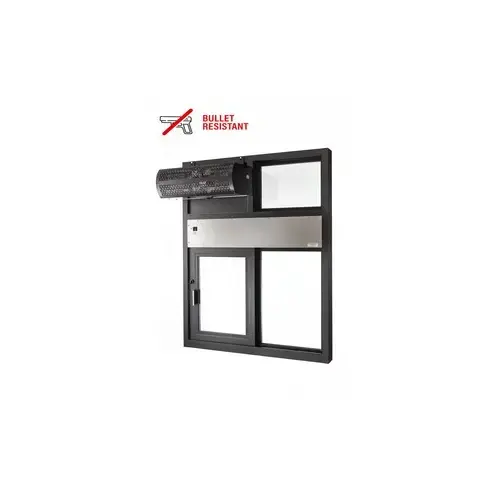 Quikserv SCT-4030-9082-BR Side Sliding Transaction Window With Optional ...